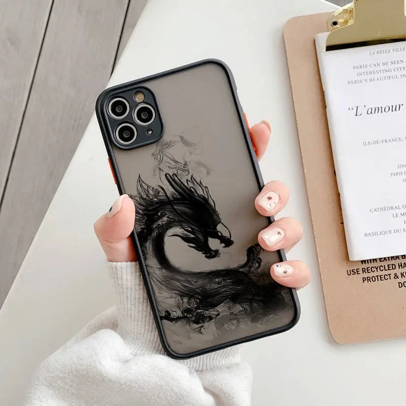 Dark Mist Black Dragon Phone Case - Aesthetic & Powerful iPhone Cases ...