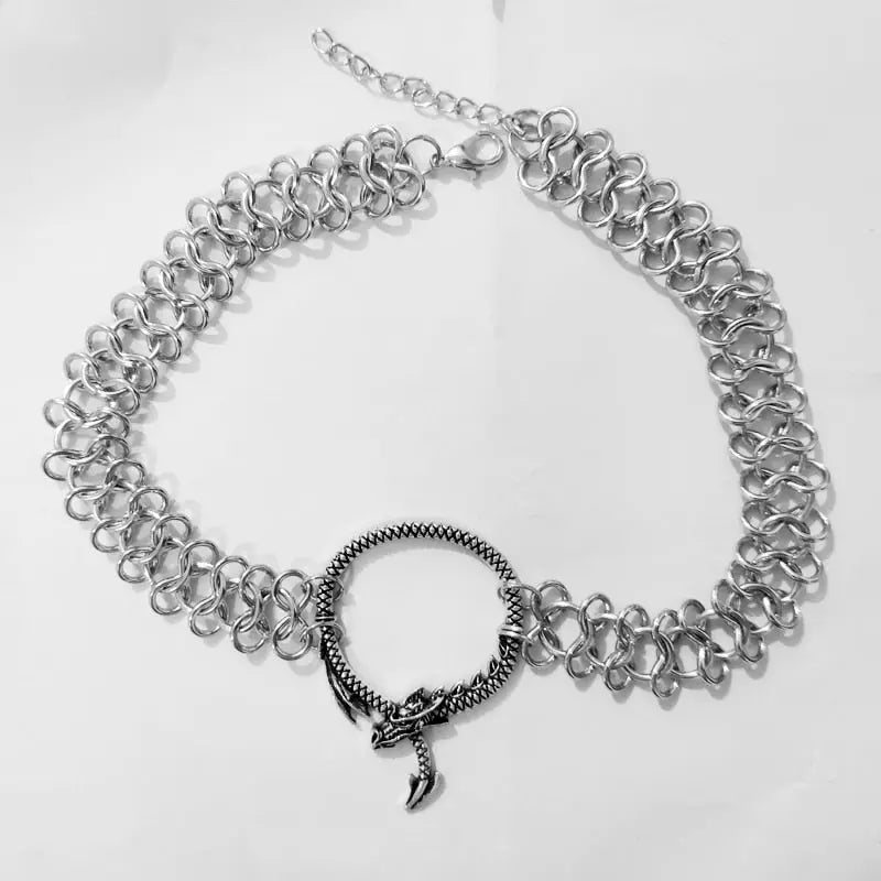 Dragon Keeper Choker Necklace - Dragon Choker Gothic Necklace – Wicked ...