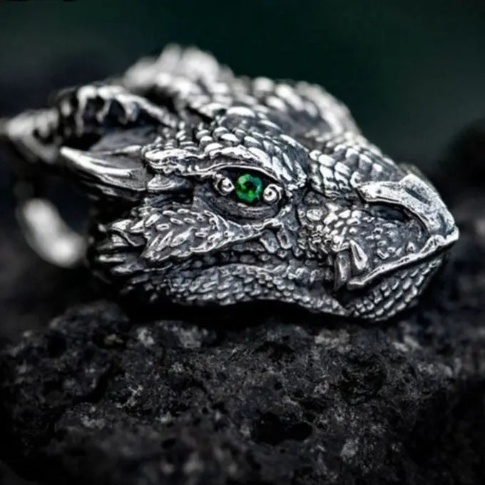 Dragon Protector - Men's Protection Necklace Dragon Head Necklace ...