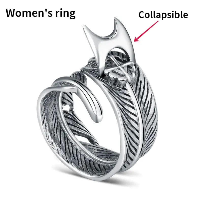 Razor Blade Ring With Knife Self Defense Spike Ring With Hidden Blade ...