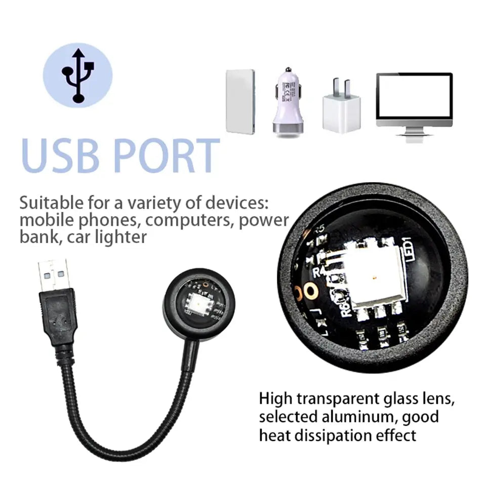 USB Sunset Projection Lamp - Shop Sunset Lamp Under 30 Tiktok RGB Lamp ...
